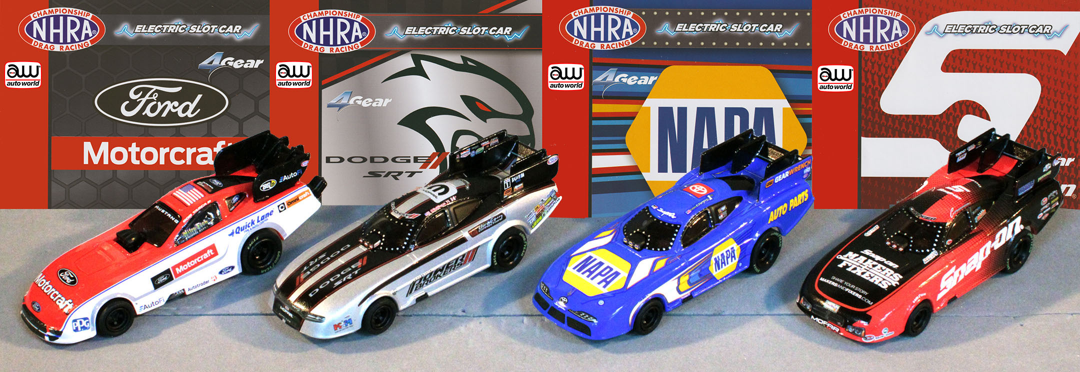2023 Auto World 4-Gear Release 1 SC389 NHRA Funny Cars – Speed Inc Slot ...