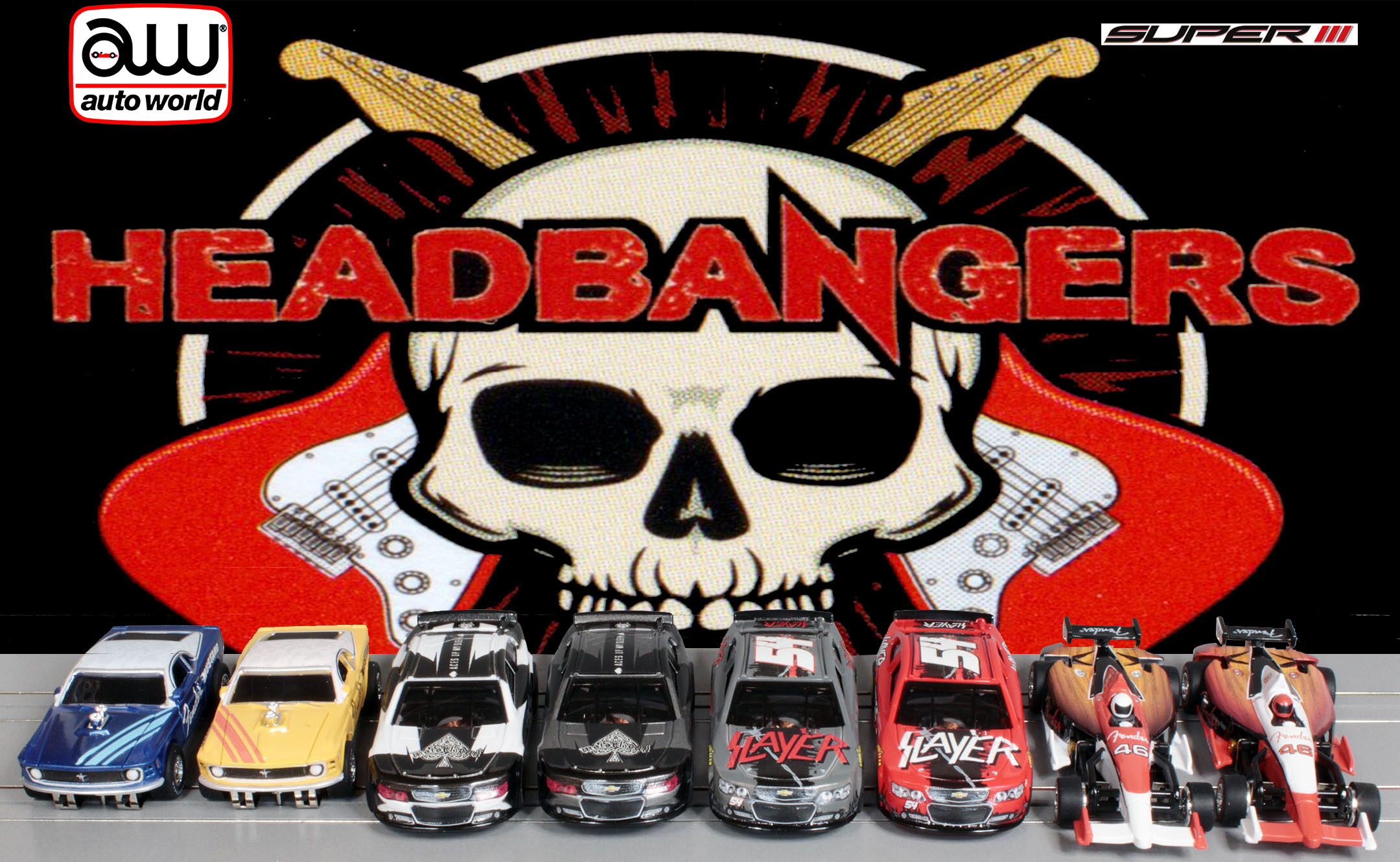 2026 Auto World Super III SC419 Headbangers – Speed Inc Slot Cars